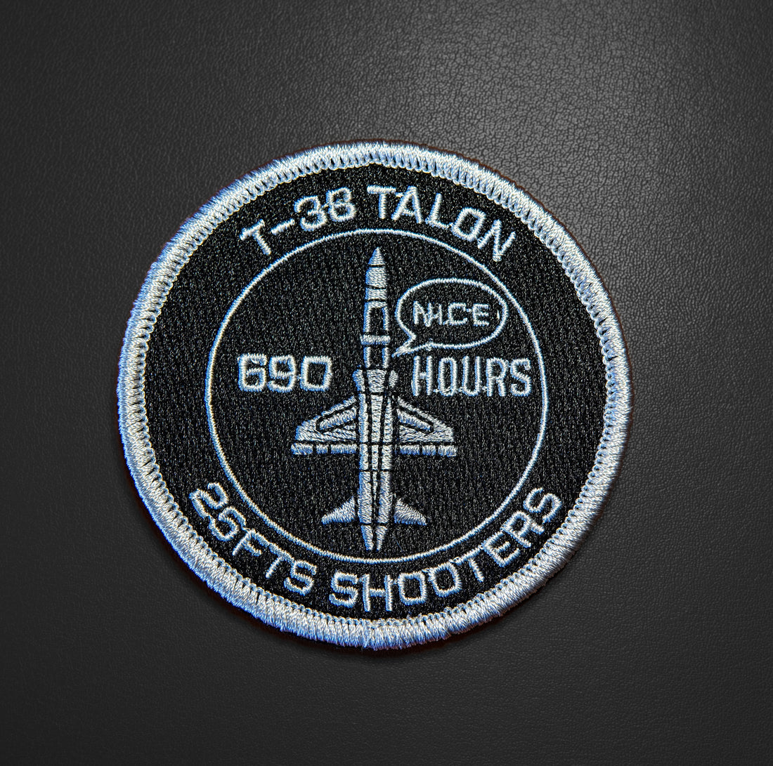 25 FTS 690 Hours Patch – Squadron Dope Gear LLC